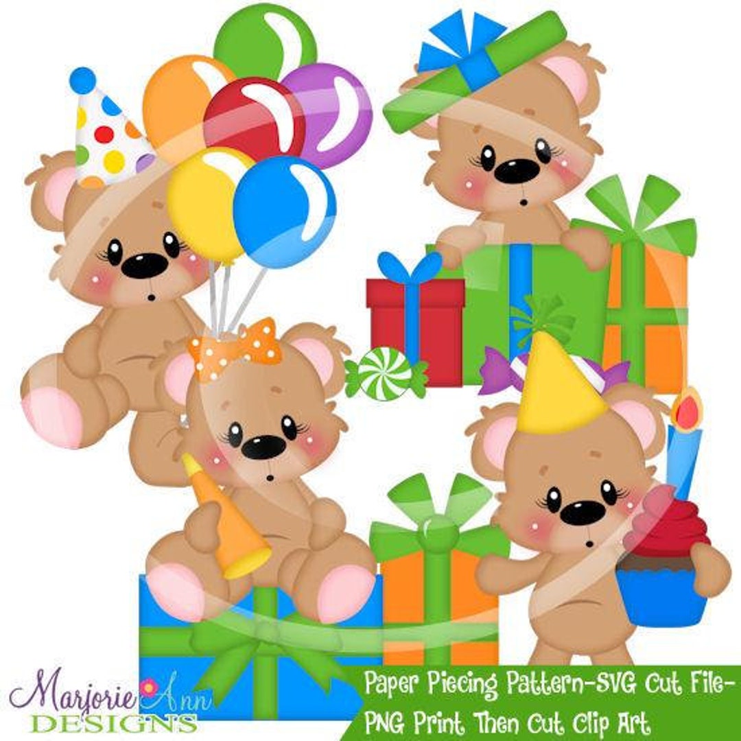 SVG Cut Files/paper Piecing/png Clip Art-benny & Belinda-birthday Bash ...