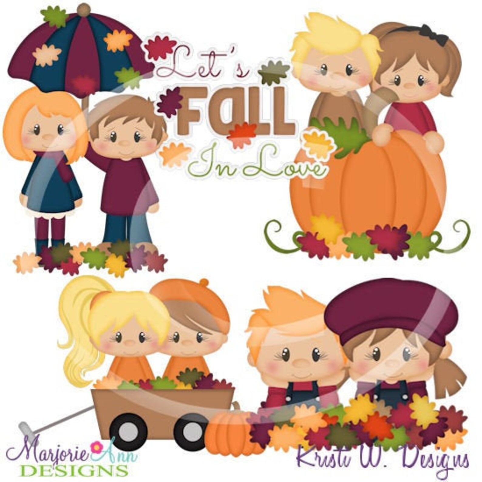 Fall Couple Clipart-digital Clipart-png Clip Art-digital - Etsy
