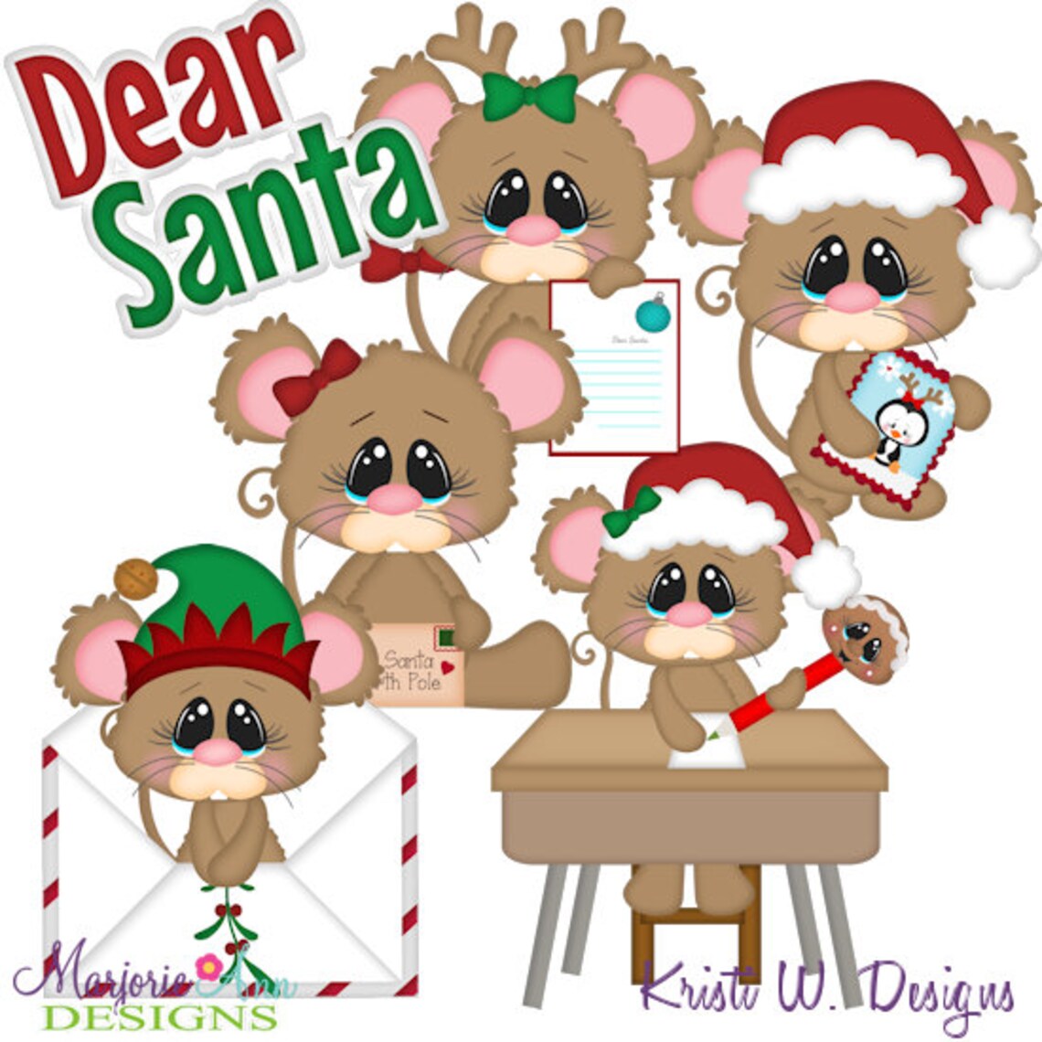 Letters to Santa Clipart-instant Download-digital Clipart-png - Etsy
