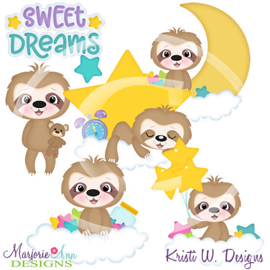 Baby Sloths Clipart-instant Download-digital Clipart-png Clip Art ...