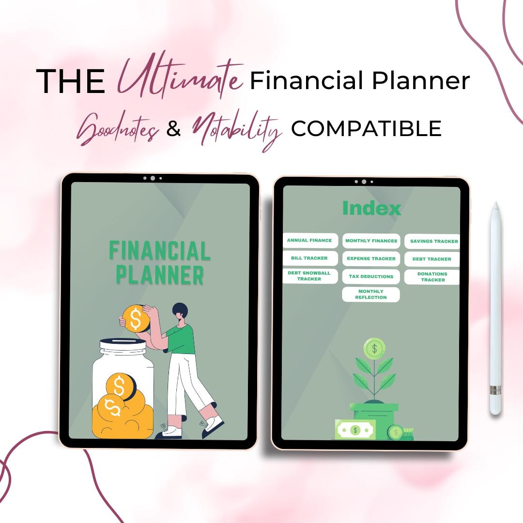 Finance Digital Planner Digital Finance Planner Goodnotes Finance Bill ...
