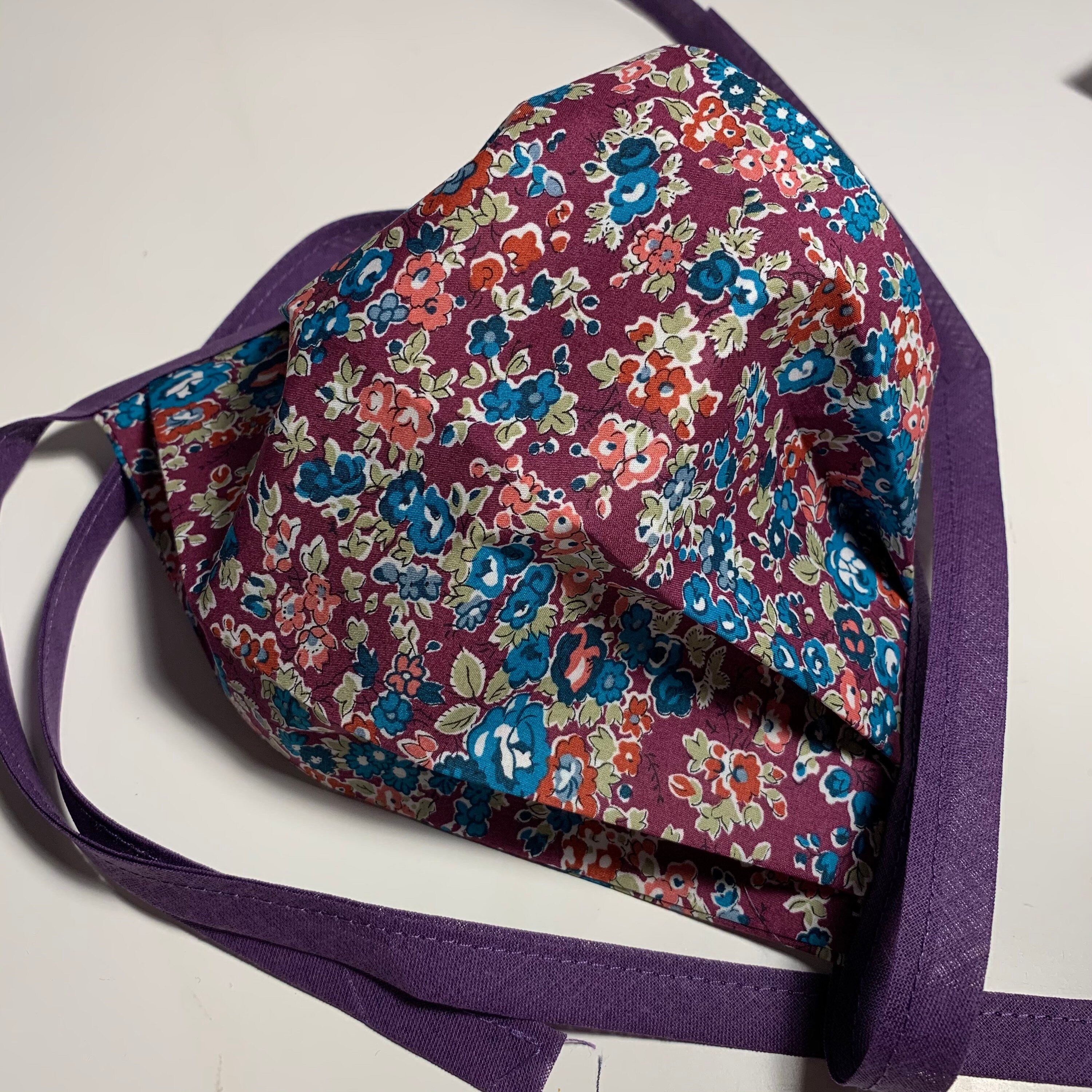 Face Masks | Handmade Triple Layer 100% Cotton Fabric Re-useable ...