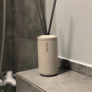 Gray Concrete Reed Diffuser | Natural Home Fragrance | Minimalist Decor ...