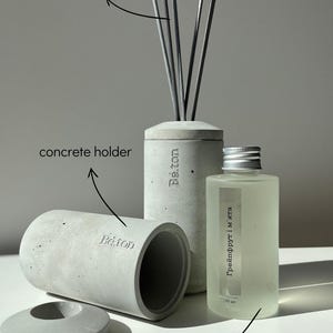 Concrete Reed Diffuser Minimalistic 100ml Natural Fragrance Aroma - Etsy