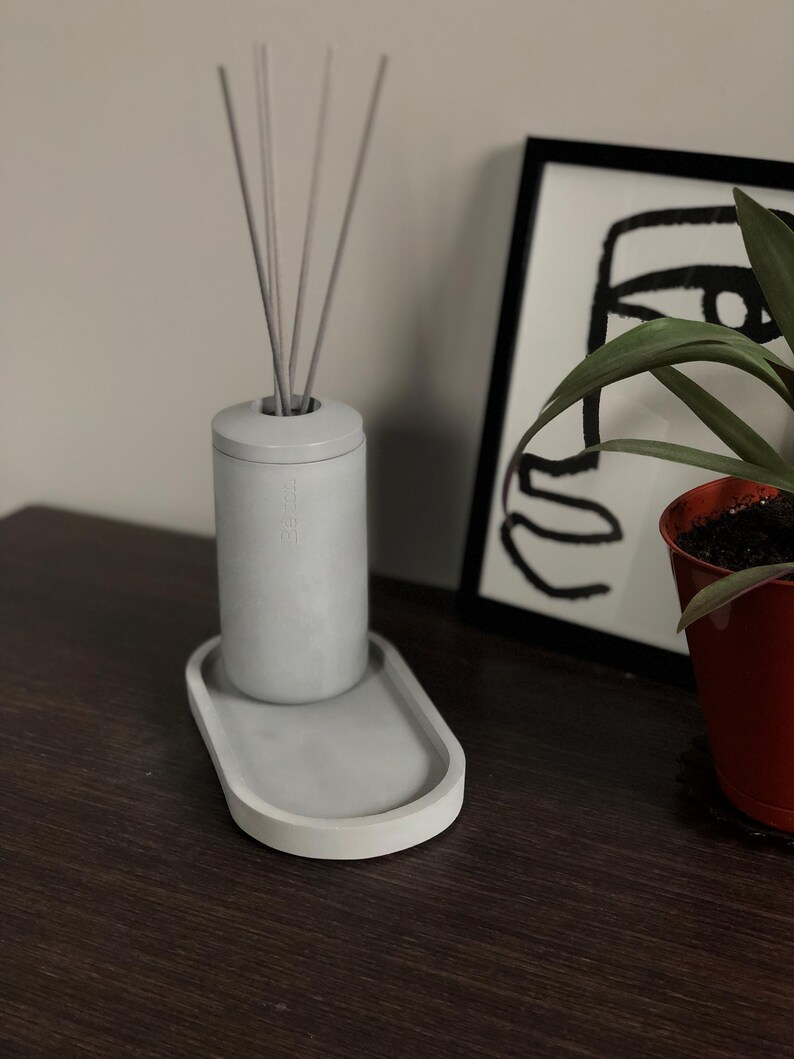 Concrete Reed Diffuser Minimalistic 100ml Natural Fragrance Aroma - Etsy