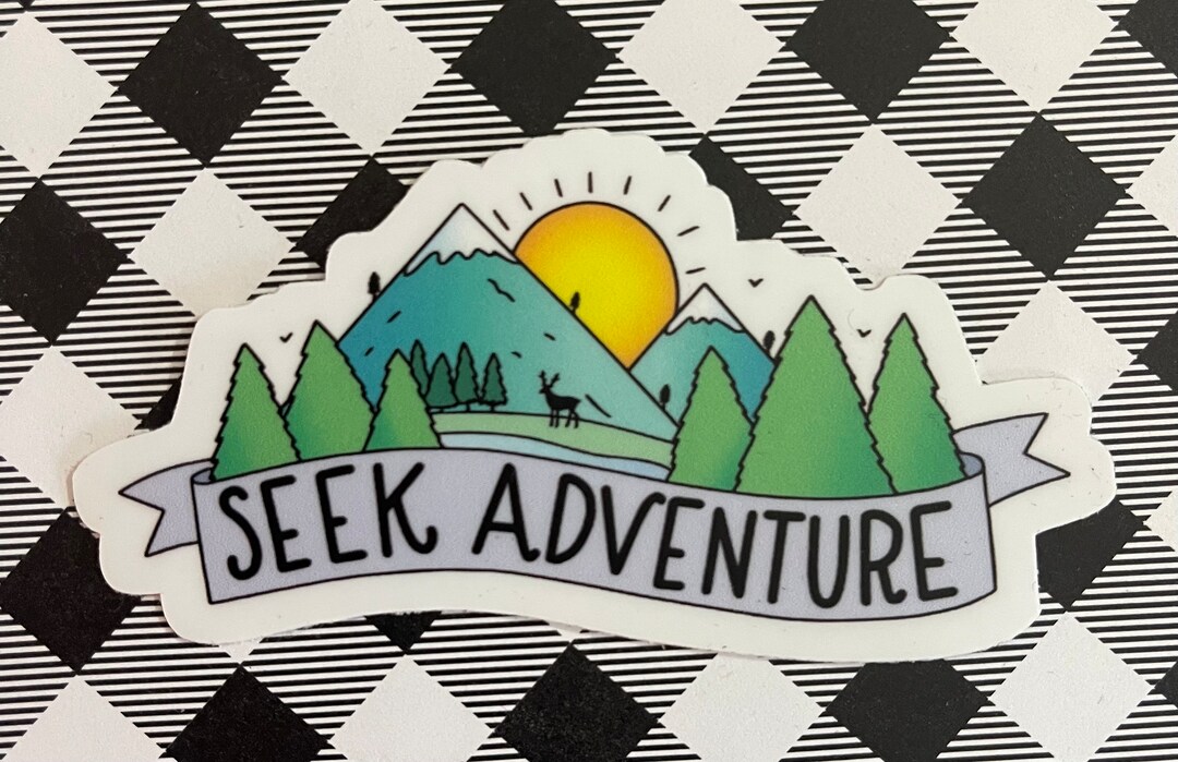 Seek Adventure Die Cut Sticker Laptop Decal Water Bottle Decal Vinyl ...