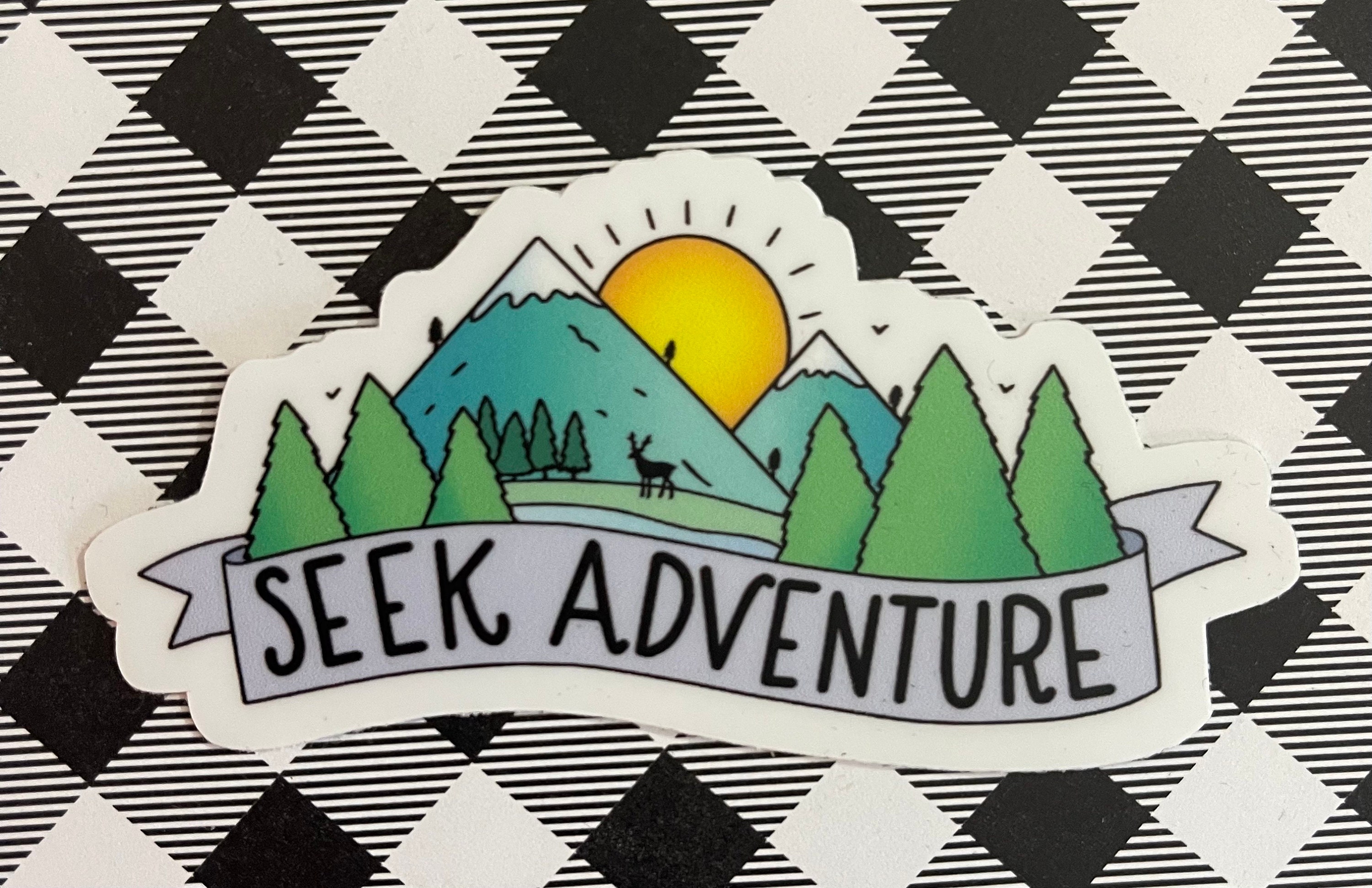 Seek Adventure Die Cut Sticker Laptop Decal Water Bottle Decal Vinyl ...