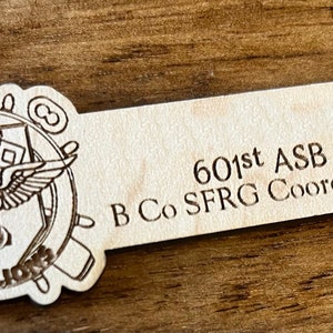 Custom Laser Engraved Military Unit Name Tag With Magnetic Backing - Etsy