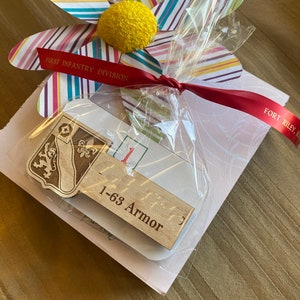 First Division Fort Riley Name Tag Gift for a Milspouse, Gift for FRG ...