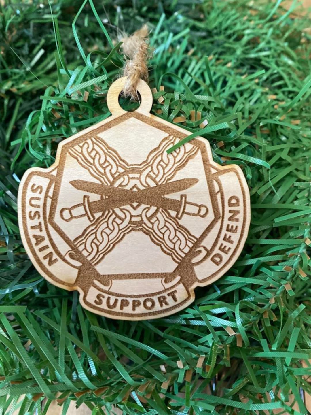 US Army Military Crest Ornaments, the Big Red One/ Military/ Fort Riley ...