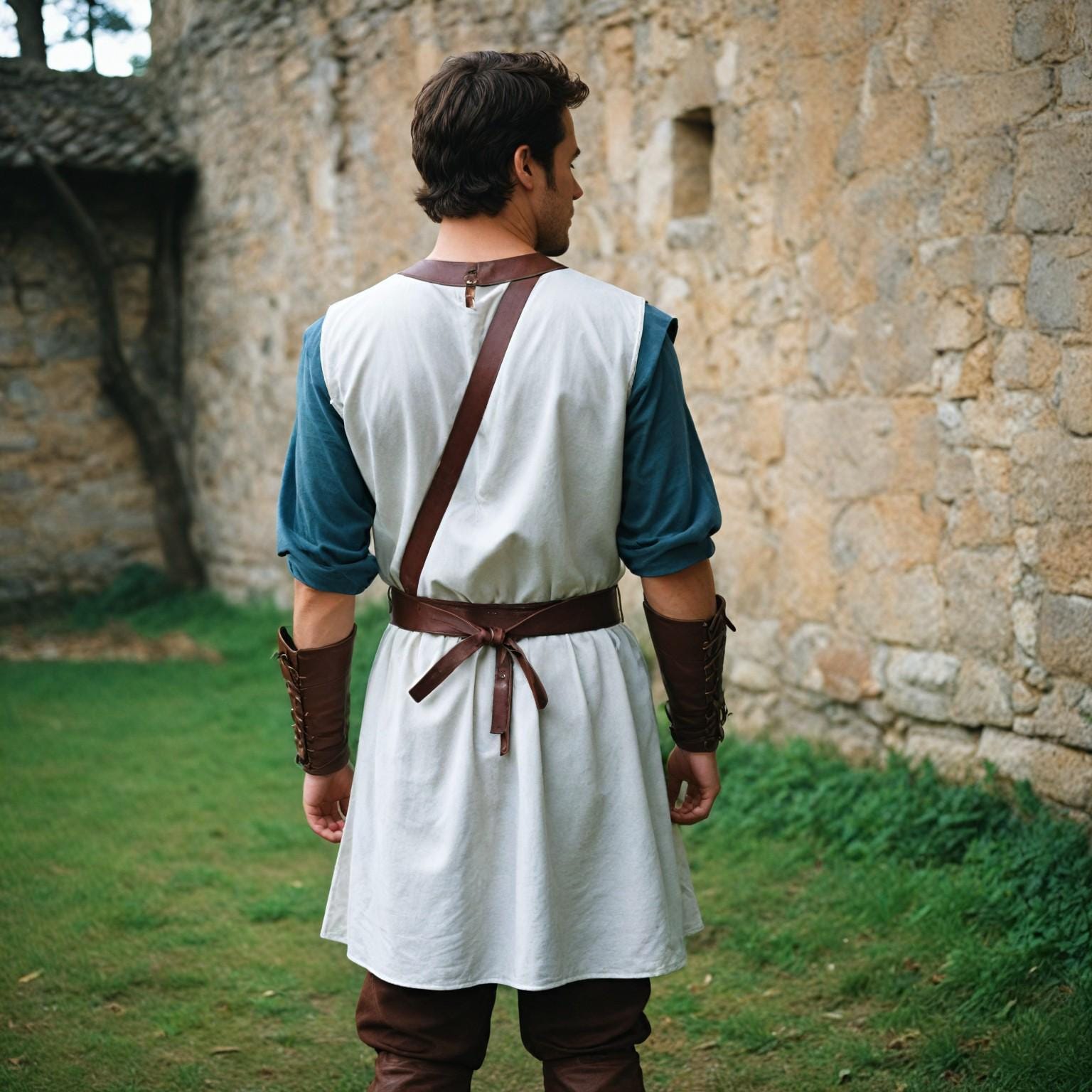 Medieval Knight Tunic Costume Renaissance Faire Mens Outfit Classic ...