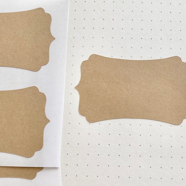 Kraft Stickers - Etsy