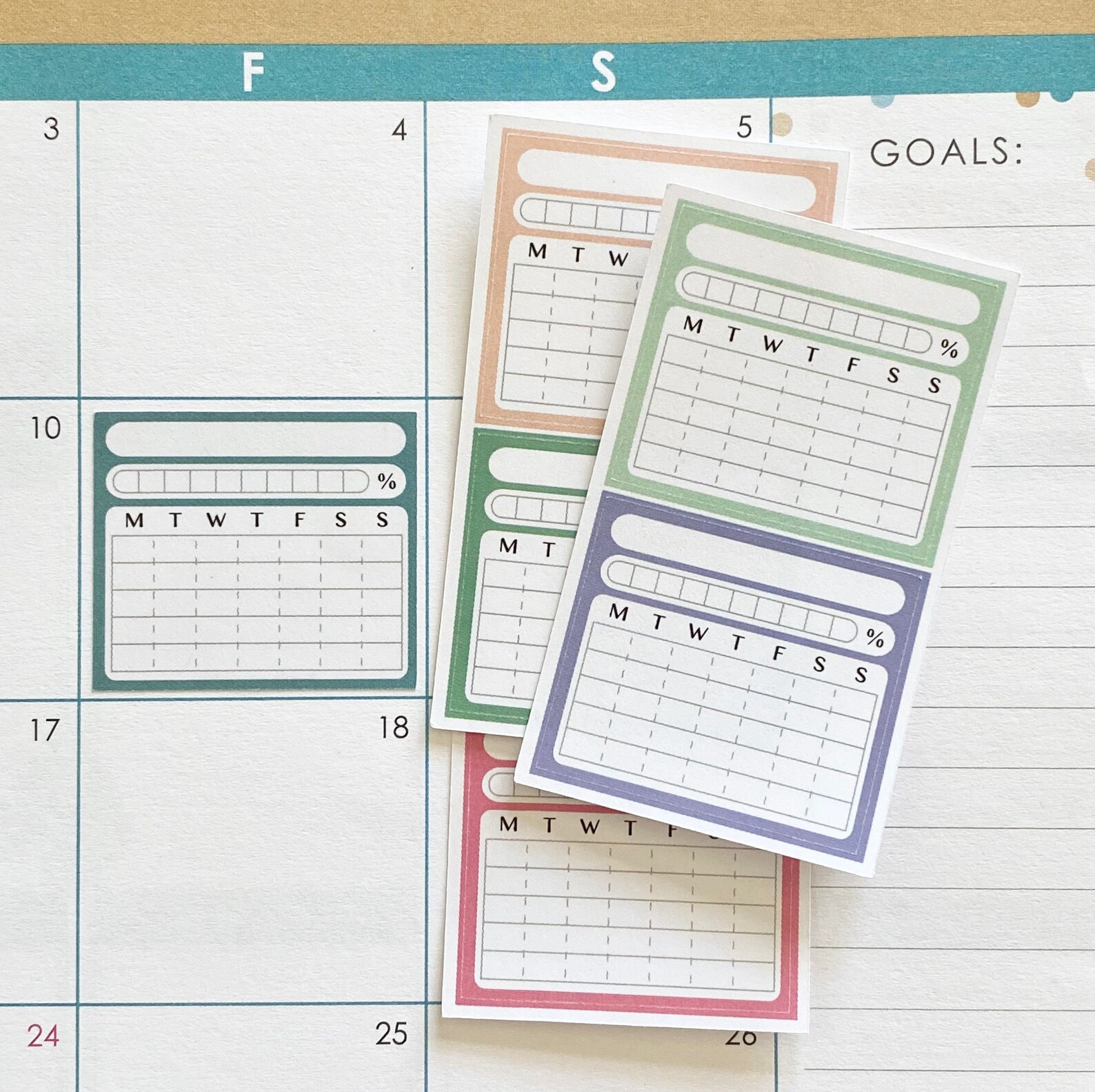 Habit Planner Stickers Monthly Planner Stickers Habit | Etsy