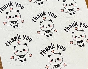 Panda Thank You - Etsy