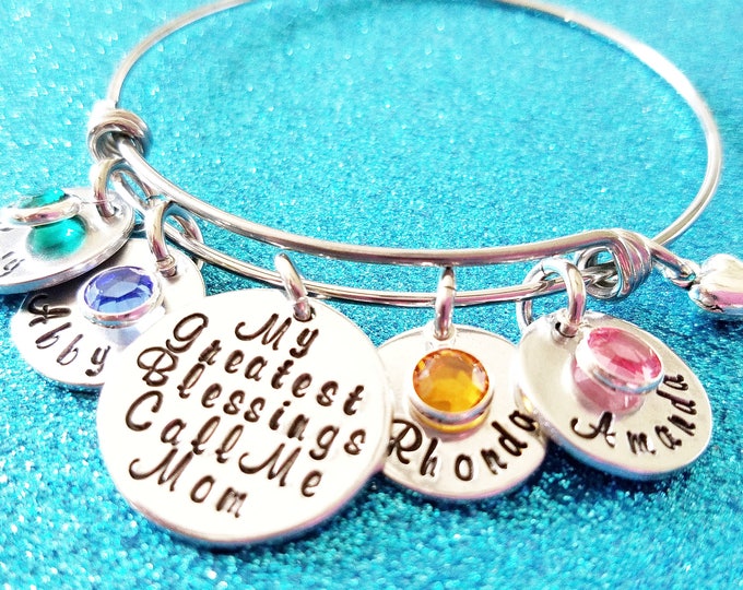 Personalized Mother Bracelet Mom Gift Mom Jewelry My - Etsy