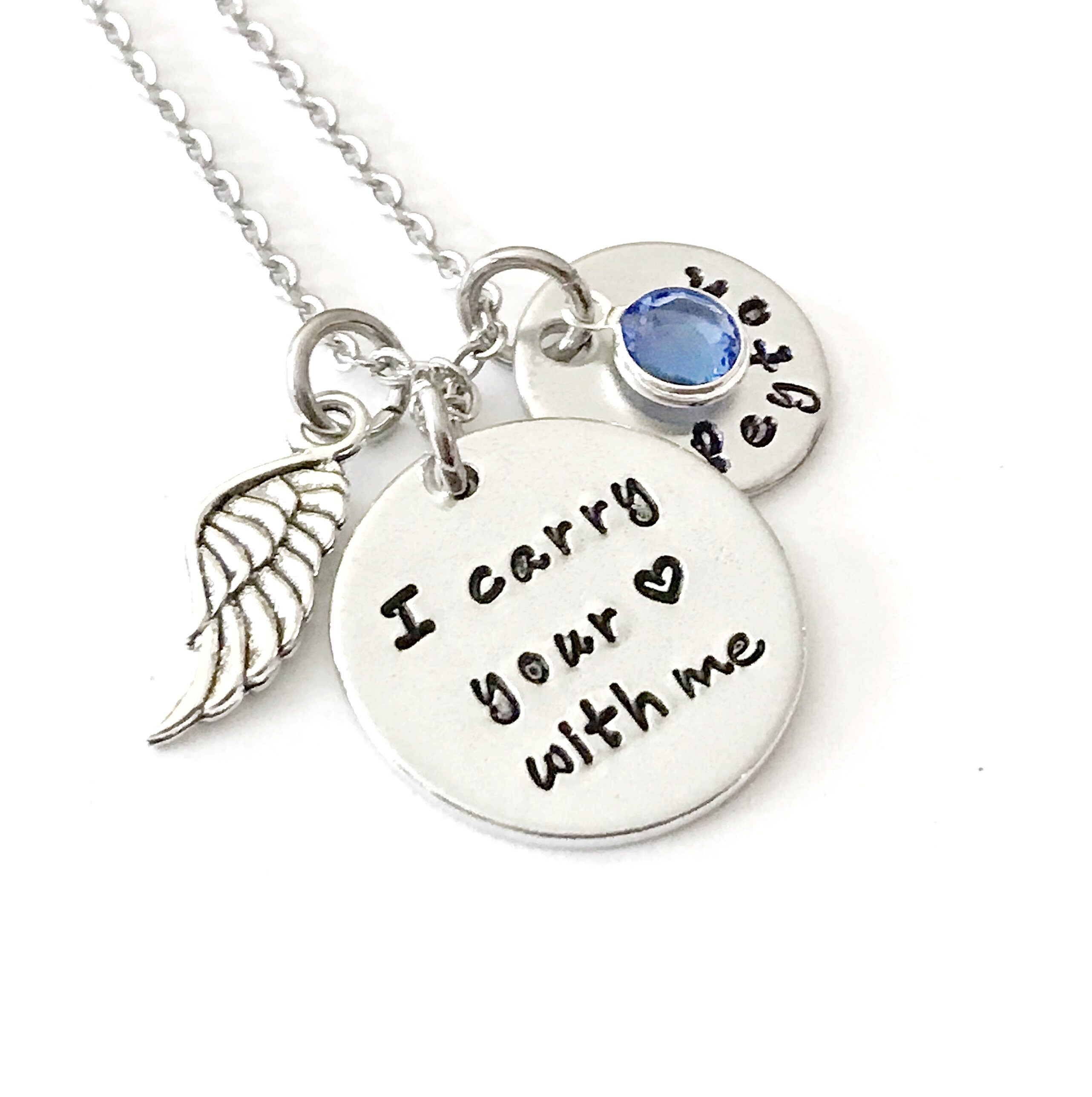 Personalized Memorial Necklace, Loss of Brother, Husband, Son, Sister ...