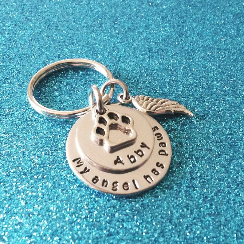 Pet Memorial Keychain Pet Remembrance Memory of Pet Dog - Etsy