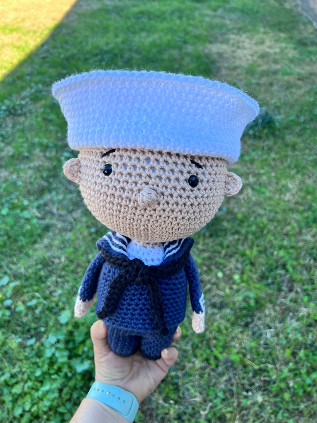 Crocheted Navy Sailor Amigurumi / Navy Plush/ Navy Sailor Doll - Etsy