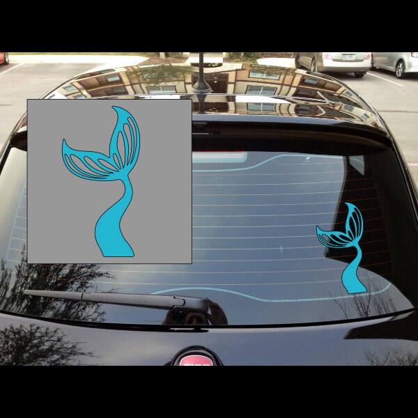 Mermaid Car Window Decal - Etsy