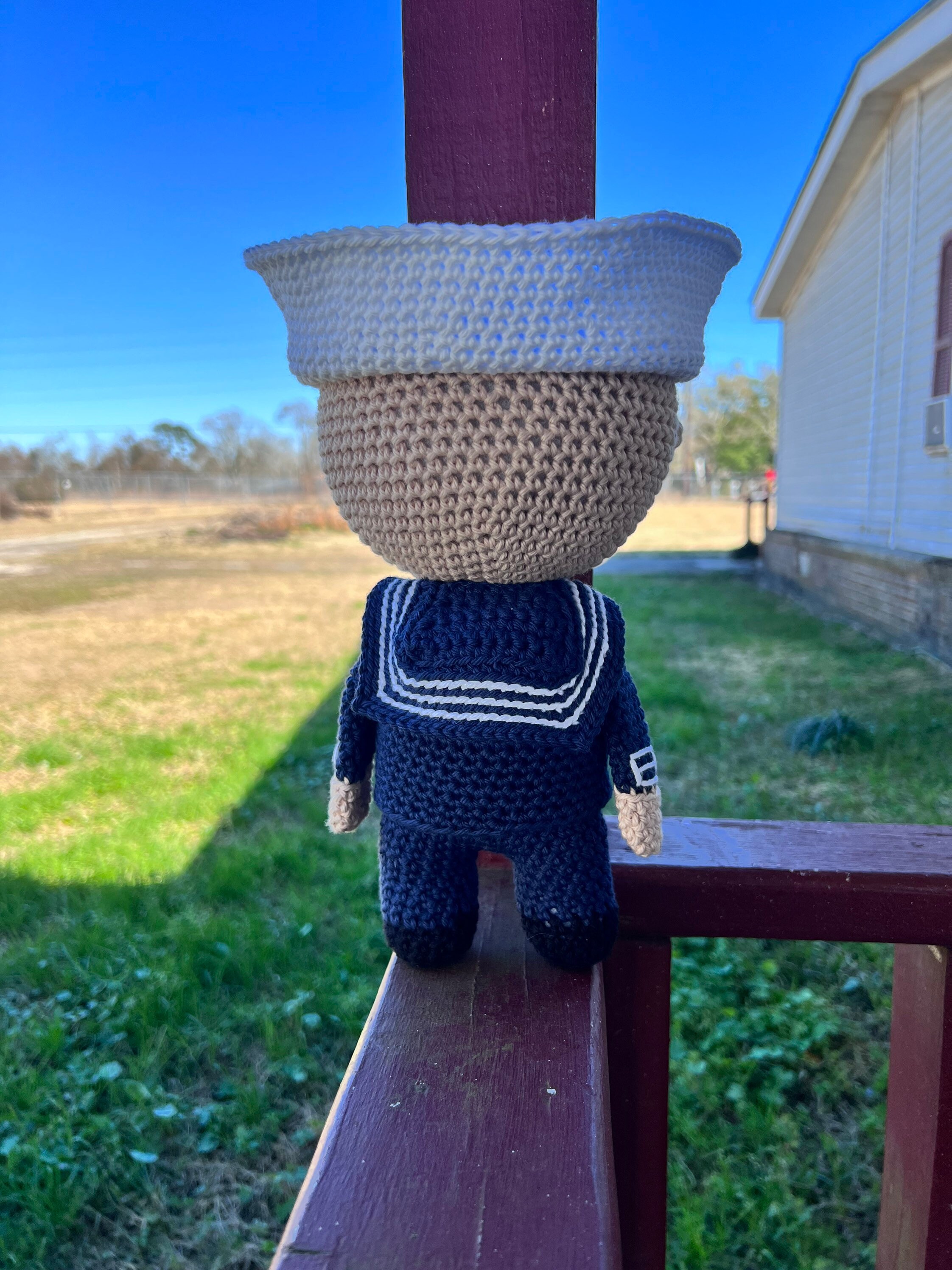 Crocheted Navy Sailor Amigurumi / Navy Plush/ Navy Sailor Doll - Etsy
