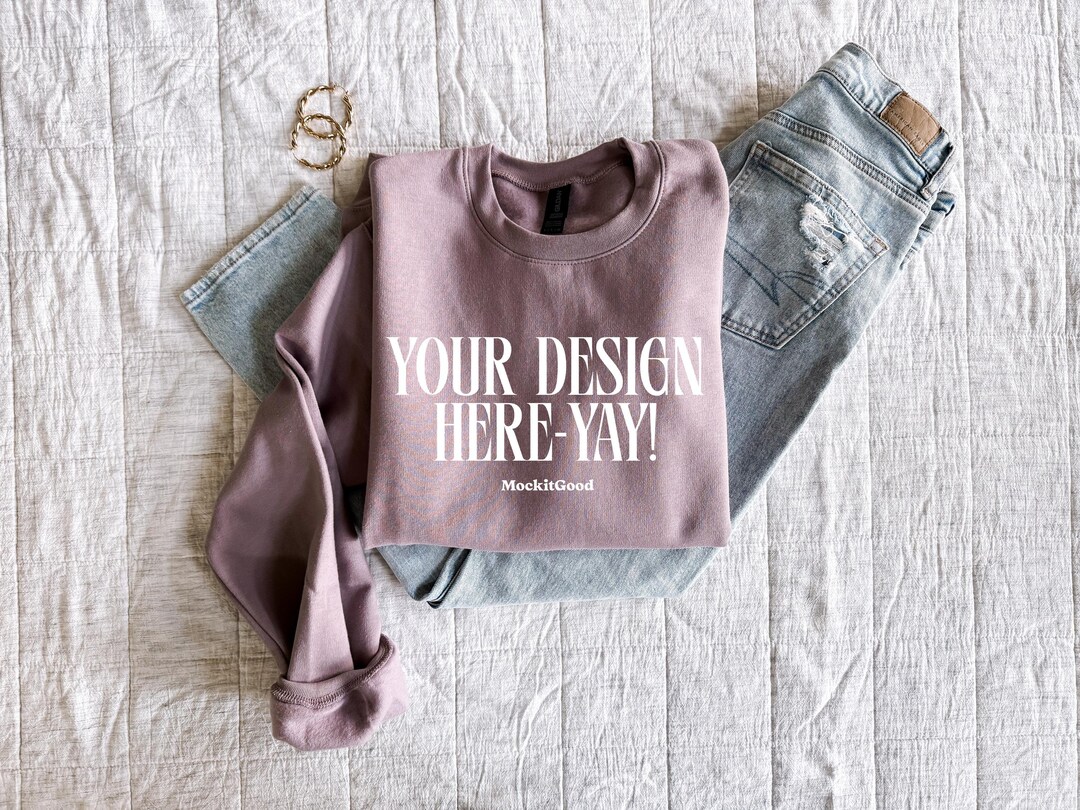 Gildan SF000 Paragon Sweatshirt Mockup Paragon SF000 Crewneck Mockup ...