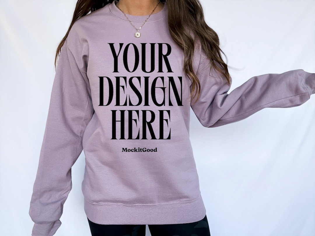 Gildan SF000 Paragon Sweatshirt Mockup Paragon SF000 Crewneck Mockup ...