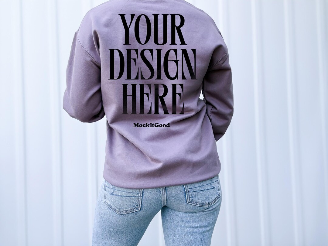 Gildan SF000 Paragon Sweatshirt Mockup Paragon SF000 Crewneck Mockup ...