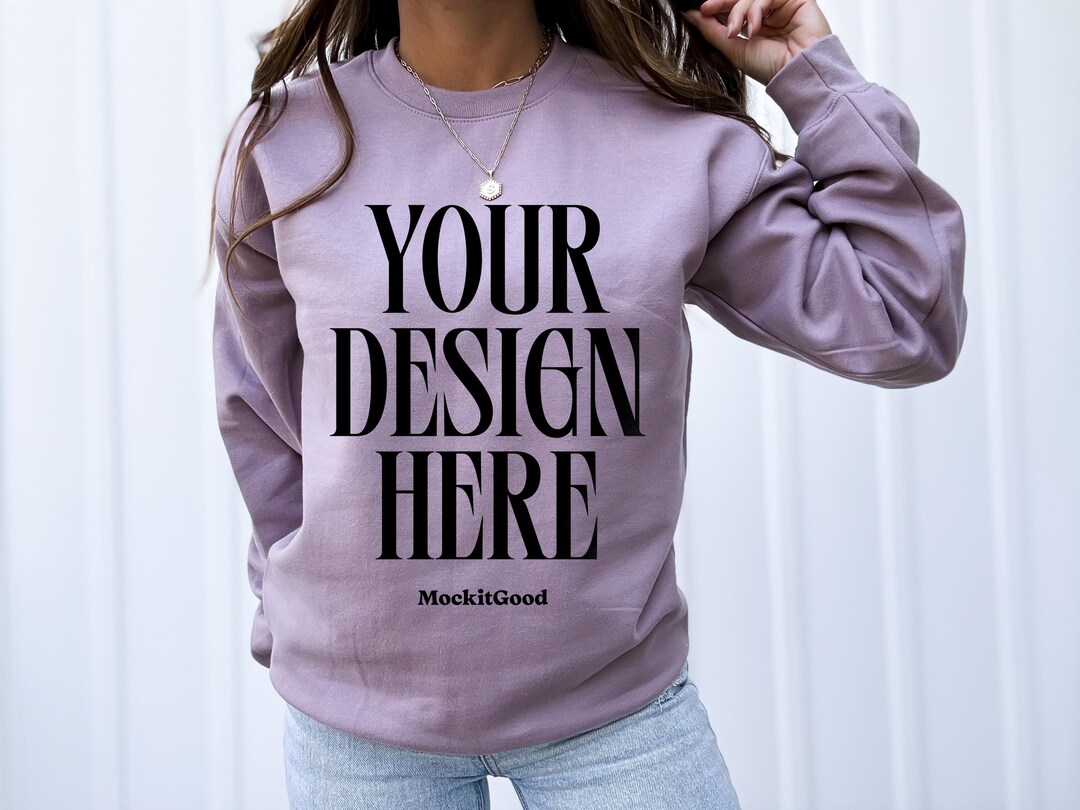 Gildan SF000 Paragon Sweatshirt Mockup Paragon SF000 Crewneck Mockup ...