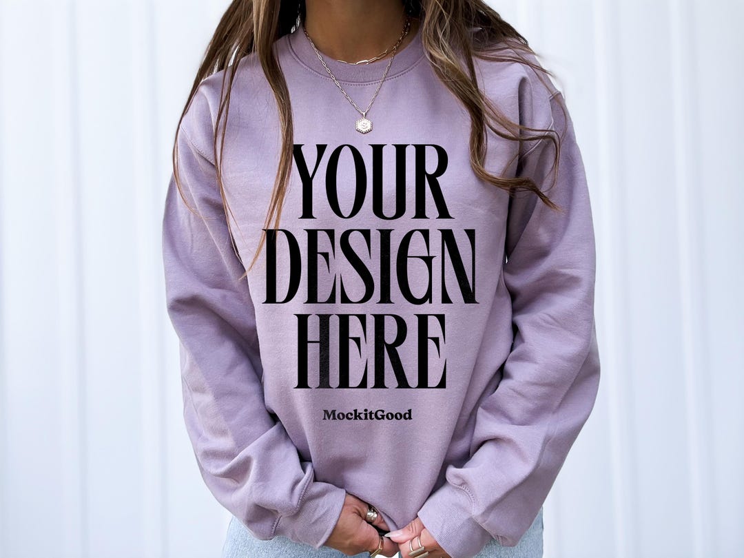 Gildan SF000 Paragon Sweatshirt Mockup Paragon SF000 Crewneck Mockup ...