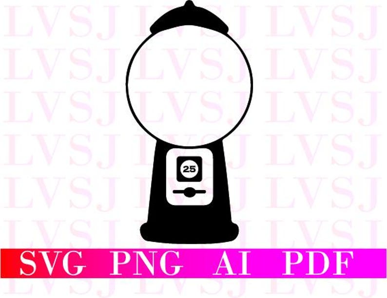 Gumball Vending SVG, Gumball Machine SVG Vintage Retro - Etsy