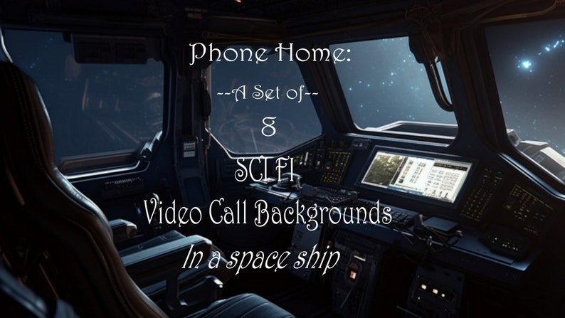 Science Fiction Video Call Backgrounds in a Spaceship - Etsy