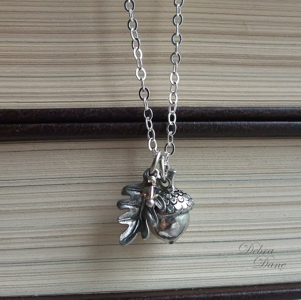 Silver Acorn Necklace Acorn Pendant Acorn Jewelry - Etsy