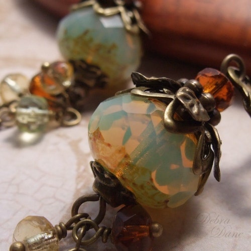 Harvest Earrings Earthy Jewelry Organic Earth Tones Fall - Etsy