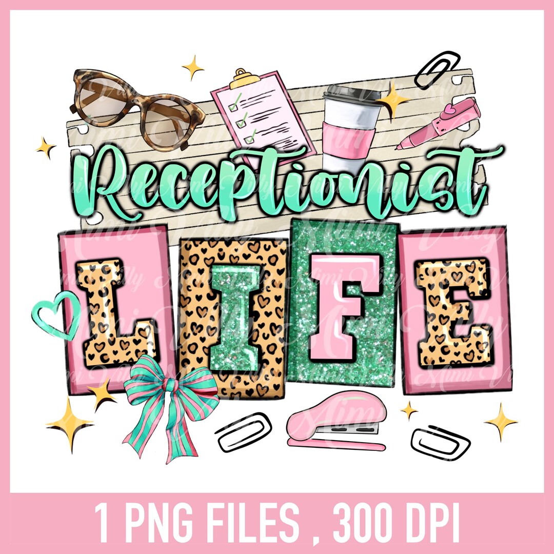 Coquette Receptionist Life PNG: Shirt Design Download - Etsy