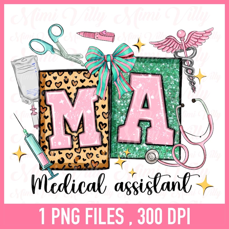 Medical Assistant PNG: Coquette Shirt Design (digital Download) - Etsy