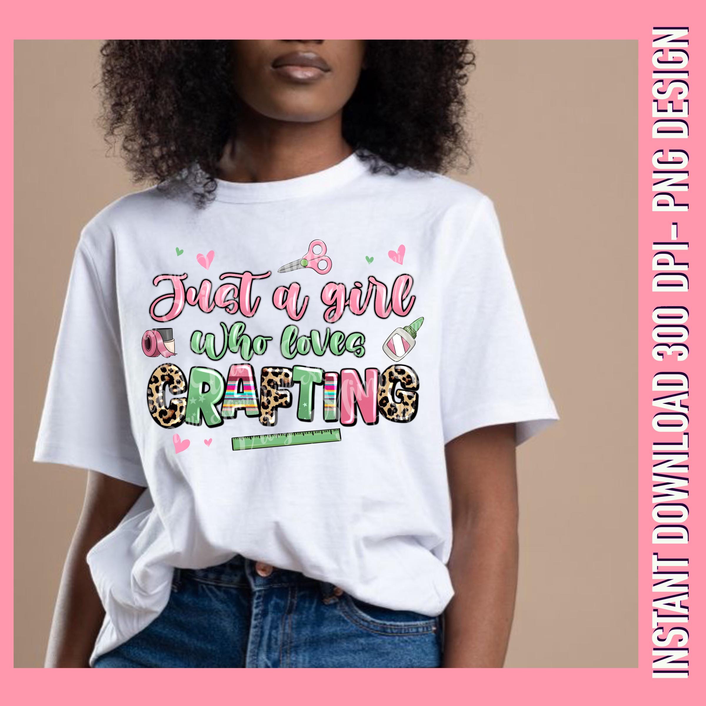 Crafting Girl PNG: Crafter Sublimation Print (digital Download) - Etsy