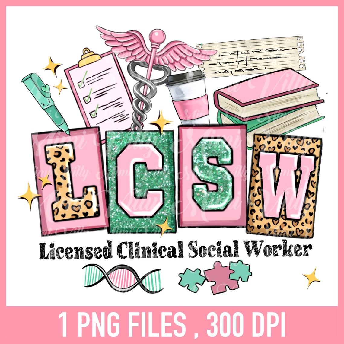 LCSW Shirt Design PNG: Licensed Clinical Social Worker Download - Etsy