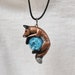 Red Fox Necklace Pendant With Custom Color Gem - Etsy
