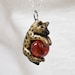 Hyena Necklace With Custom Color Gem - Etsy