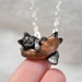Wolf and Fox Love Necklace Cuddle - Etsy