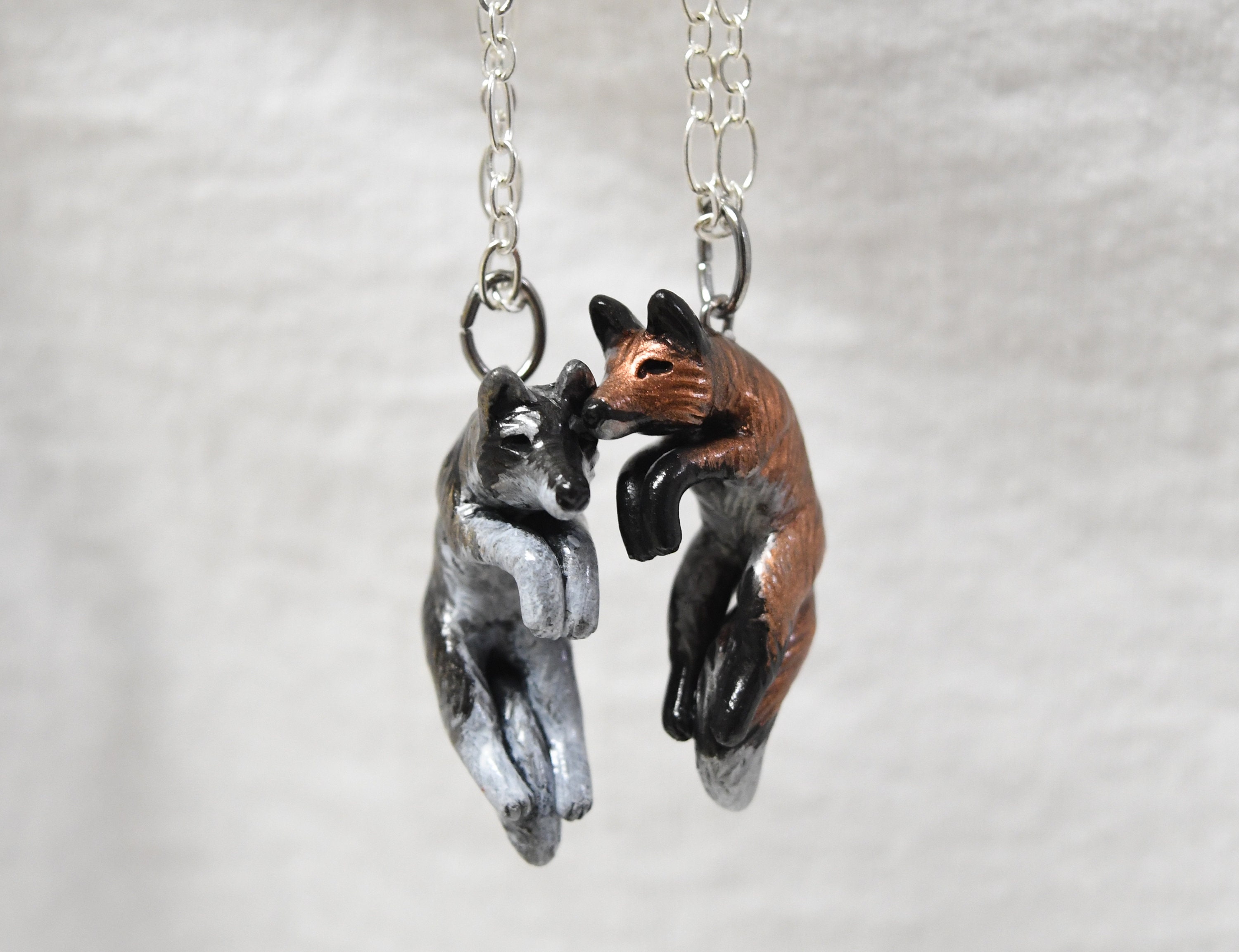 Fox And Wolf Friends