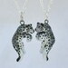 Snow Leopard Friendship Necklaces Heart Couple - Etsy