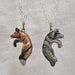 Wolf and Fox Love Necklace His and Hers Heart Kissing Couple - Etsy Canada
