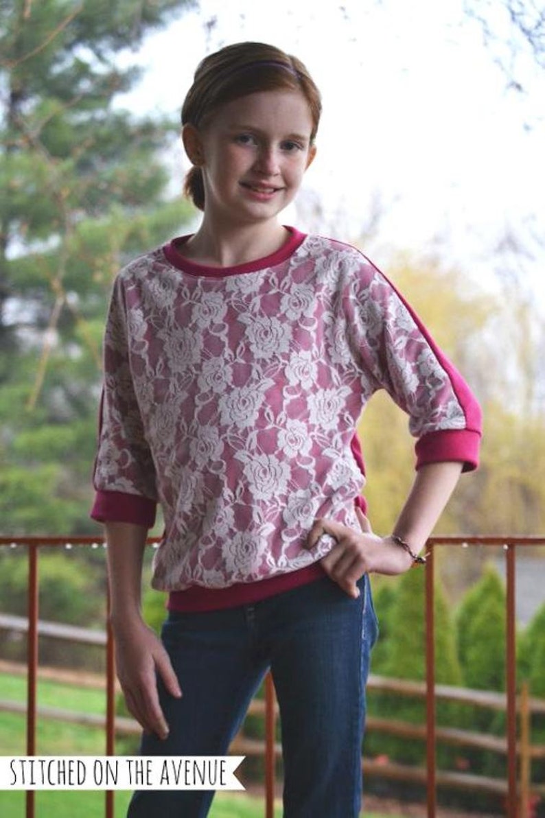 Dahlia Girls Top PDF Sewing Pattern- Sizes 12 Months to 11/12 Years - Etsy