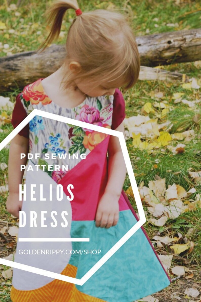 Helios Girls Dress PDF Sewing Pattern- Sizes 12 Months - 12 Years - Etsy
