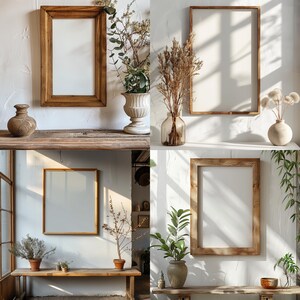 24 Rustic Wood Frame Clipart, Farmhouse Style Digital Download, Vintage ...