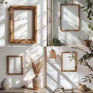 24 Rustic Wood Frame Clipart, Farmhouse Style Digital Download, Vintage ...