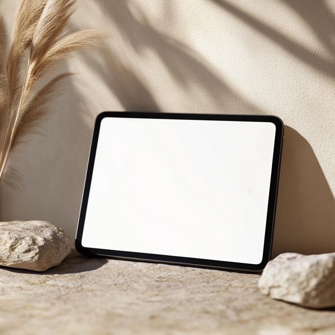 24 Minimalist Tablet Clipart, Neutral Digital Art, Modern Technology ...