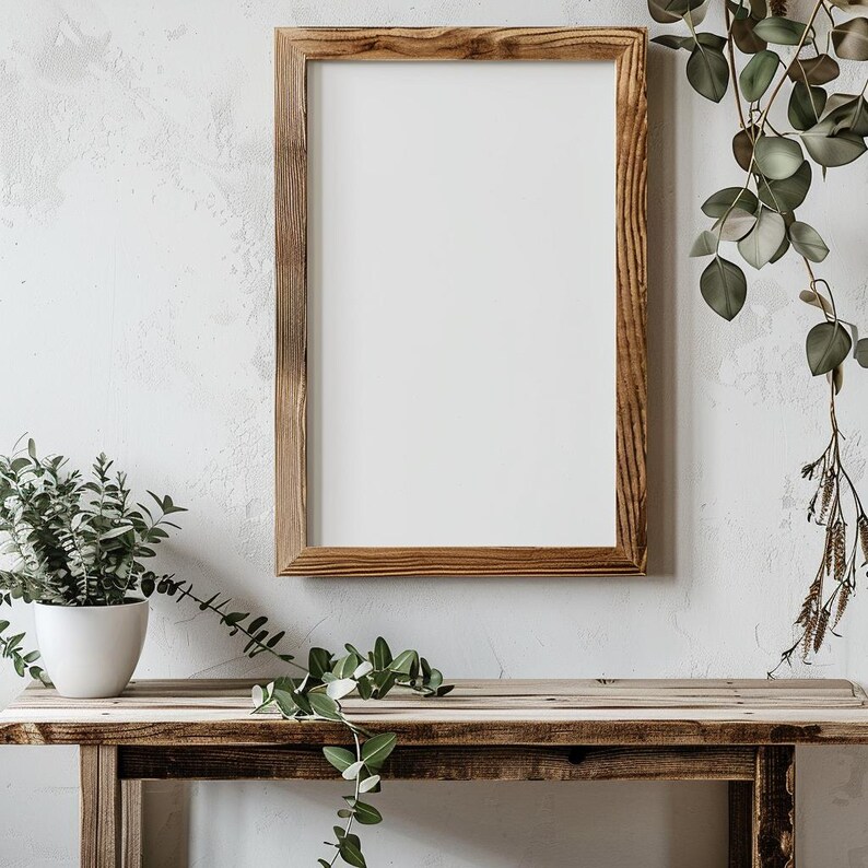 24 Rustic Wood Frame Clipart, Farmhouse Style Digital Download, Vintage ...