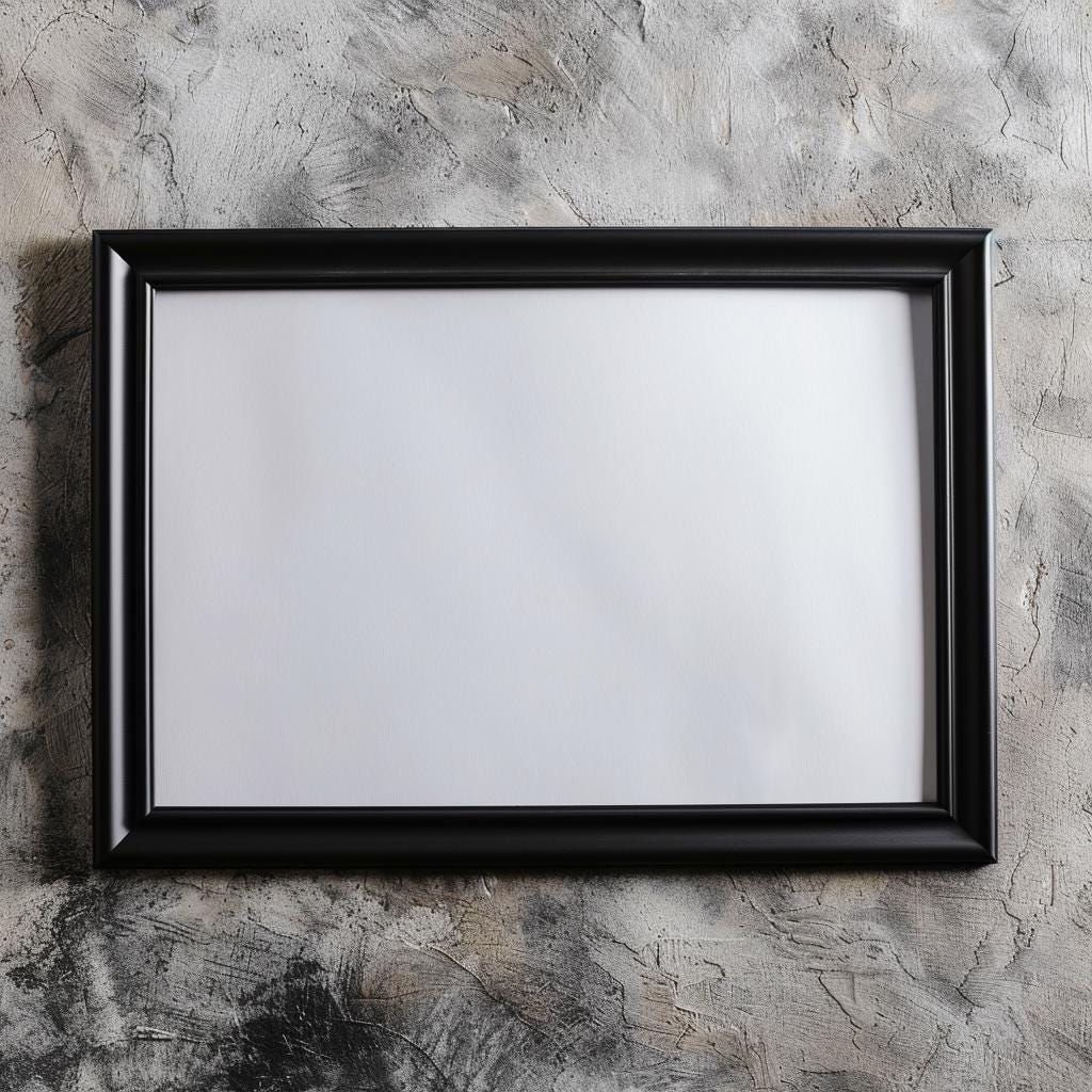 24 Black Frame Clipart, Rectangular Clipart, Blank Frame Art, Digital ...